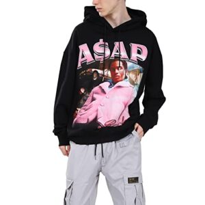 cpfm.xyz Hip Hop Sweatshirts Men's Graphic Pullover Hoodie Hooded Top Black