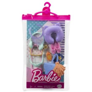 Barbie Accessories Travel Pack With 11 Storytelling Pieces For Barbie Dolls