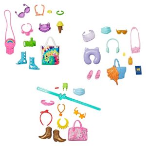 Barbie Accessories Travel Pack With 11 Storytelling Pieces For Barbie Dolls