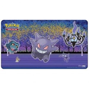 ultra pro usa ultra pro haunted hollow printed art card game playmat - gengar misdreavus mimikyu sableye chandelure