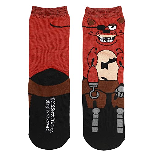 Bioworld Five nights at freddy's Animatronics 3-Pack Animigos crew Socks for Youth