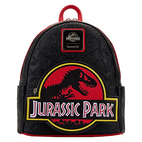 Loungefly Jurassic Park Logo Womens Double Strap Shoulder Bag Purse,One Size, Multicolour