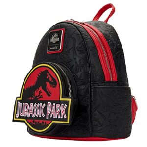 Loungefly Jurassic Park Logo Womens Double Strap Shoulder Bag Purse,One Size, Multicolour