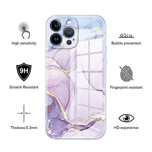 Yoedge Glitter Case for Xiaomi Redmi Note 10 (5G) / Poco M3 Pro, Marble Pattern Glossy Soft Silicone Case for Women Girly, Luxury Aesthetic Slim Shockproof Protective Phone Cover, Light Purple