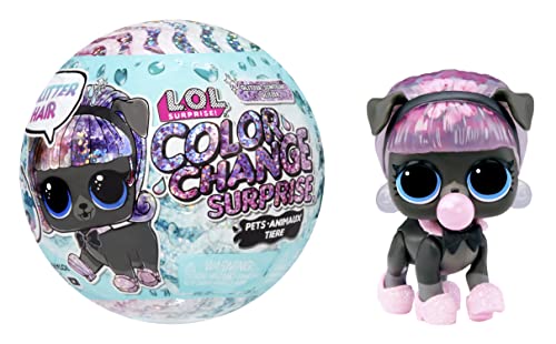 L.O.L. Surprise! LOL Surprise Glitter Color Change Pets with 5 Surprises- Collectible Pet Including Glittery Accessories, Holiday Toy, Great Gift for Kids Girls Boys Ages 4 5 6+ Years Old