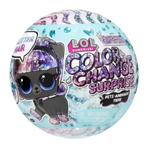 L.O.L. Surprise! LOL Surprise Glitter Color Change Pets with 5 Surprises- Collectible Pet Including Glittery Accessories, Holiday Toy, Great Gift for Kids Girls Boys Ages 4 5 6+ Years Old