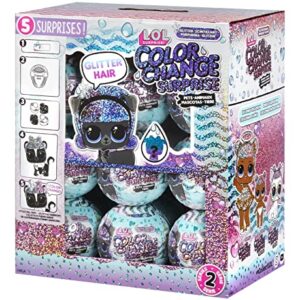 L.O.L. Surprise! LOL Surprise Glitter Color Change Pets with 5 Surprises- Collectible Pet Including Glittery Accessories, Holiday Toy, Great Gift for Kids Girls Boys Ages 4 5 6+ Years Old