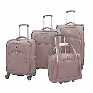 london fog yorkshire 4 piece set, rose charcoal