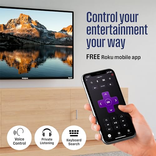 Westinghouse Roku TV - 50 Inch Smart TV, 4K UHD LED TV with Wi-Fi Connectivity and Mobile App, Flat Screen TV Compatible with Apple Home Kit, Alexa and Google Assistant