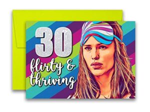 13 going on 30 thirtieth 30th birthday card jennifer garner inspired birthday card 5x7 inches w/envelope