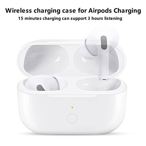 Charging Case Replacement Compatible with Air Pod Pro - Wireless Air Pod Pro Charging Case Only Wired & Wireless Charger Case with Bluetooth Pairing Sync Button, No Earbuds