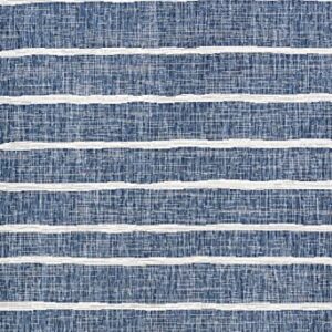 JONATHAN Y SMB125C-3 Colonia Berber Stripe Indoor Outdoor Area Rug Bohemian Contemporary Easy Cleaning Bedroom Kitchen Backyard Patio Non Shedding, 3 X 5, Blue/Ivory,JSMB125-C3