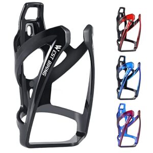 west biking bike water bottle cage, durable ultralight plastic water drink holder rack, lightweight pc for bicycle, cycling bottle holder cages for mtb, road/ mountain bikes