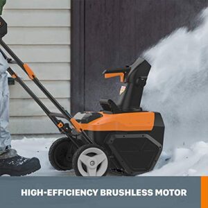 Worx 40V 20" Cordless Snow Blower Power Share with Brushless Motor - WG471 (Batteries & Charger Included) and Dupont Teflon Snow and Ice Repellant, 10-Ounce