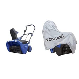 snow joe 24v-x2-20sb 20-inch 48 cordless snow blower, kit (w/2 x 24-volt 4.0-ah batteries and charger) & sjcvr-21 cover