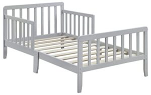 olive & opie jax toddler bed in light gray