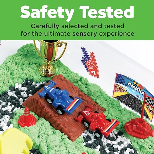 Creativity for Kids Sensory Bin: Race Track - Fine Motor Skills Toys for Kids, Pretend Play Preschool Toys for Toddlers Ages 3+