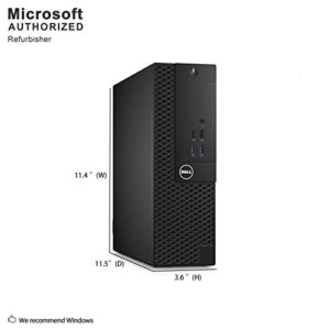 Dell Optiplex 3050 SFF Desktop Computer PC, Intel Quad Core i5-6500 up to 3.6GHz, 16GB DDR4, 256GB SSD, WiFi, 4K Support, DP, HDMI,Windows 10 Pro 64 Bit English/Spanish/French(Renewed)