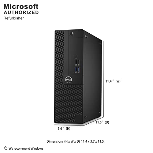 Dell Optiplex 3050 SFF Desktop Computer PC, Intel Quad Core i5-6500 up to 3.6GHz, 16GB DDR4, 256GB SSD, WiFi, 4K Support, DP, HDMI,Windows 10 Pro 64 Bit English/Spanish/French(Renewed)