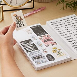 The Happy Planner Sticker Pack for Calendars, Journals and Projects –Multi-Color, Easy Peel – Scrapbook Accessories – Flowers Notes & Boxes Theme – 100 Sheets, 3130 Stickers Total