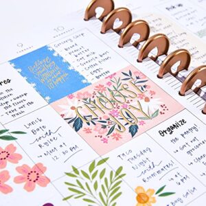 The Happy Planner Sticker Pack for Calendars, Journals and Projects –Multi-Color, Easy Peel – Scrapbook Accessories – Flowers Notes & Boxes Theme – 100 Sheets, 3130 Stickers Total