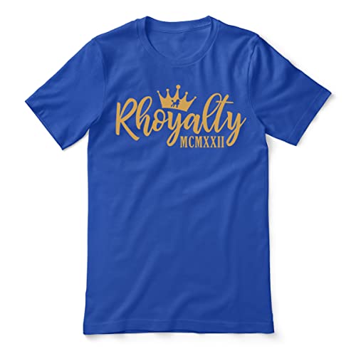 BBGreek Sigma Gamma Rho Sorority Paraphernalia - SGRHO - Crew Neck T-Shirt - Official Vendor - Rhoyalty - Royal 2X-Large