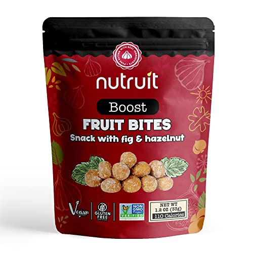 Nutruit Fig Ball Snack (Pack of 20), Smyrna Figs, Vegan, Gluten Free, Non GMO, Plant Based, High Fiber, 1.1 oz Premium Packs