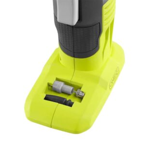 Techtronics RYOBI P737D ONE+ 18V Lithium-Ion Cordless High Pressure Inflator with Digital Gauge & New PBP005 ONE+ 18V Lithium-Ion 4.0 Ah Battery (Bulk Packaged)