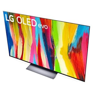 LG C2 Series 55-Inch Class OLED evo Smart TV OLED55C2PUA, 2022 - AI-Powered 4K TV, Alexa Built-in, Dark Silver