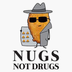 sticky dude | funny nugs chicken nugget dealer | yeti cup vinyl waterproof sticker decal car laptop wall window bumper sticker 5"