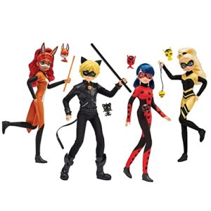 jp miraculous ladybug edition 4 pack w/exclusive ladybug fashion heroez gift set