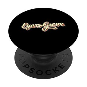 eyers grove tshirt retro art baseball font vintage popsockets swappable popgrip