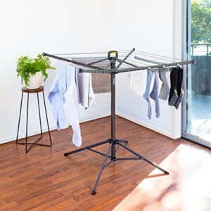 Daytek Easy Open Folding Clothesline, 65 Feet Drying Space