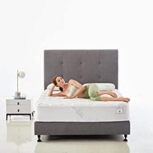 King Size Mattress - 10 Inch Cool Memory Foam & Spring Hybrid Mattress with Breathable Cover - Comfort Tight Top - Rolled in a Box - Oliver & Smith