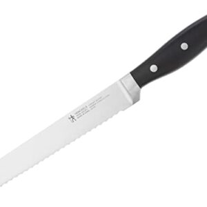 HENCKELS Forged Accent Razor-Sharp 7-inch Hollow Edge Santoku Knife, White Handle, German Engineered Informed by 100+ Years of Mastery, Black