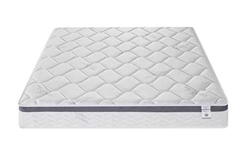 King Size Mattress - 10 Inch Cool Memory Foam & Spring Hybrid Mattress with Breathable Cover - Comfort Plush Euro Pillow Top - Rolled in a Box - Oliver & Smith