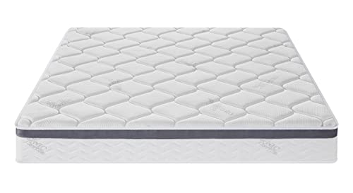 King Size Mattress - 10 Inch Cool Memory Foam & Spring Hybrid Mattress with Breathable Cover - Comfort Plush Euro Pillow Top - Rolled in a Box - Oliver & Smith