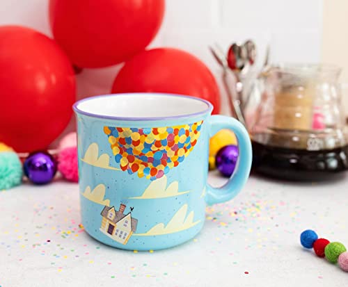 Silver Buffalo Disney Pixar UP Adventure is Out There 20-Ounce Ceramic Camper Mug | BPA-Free Travel Coffee Cup for Espresso, Caffeine, Cocoa | Home & Kitchen Essentials, and Collectibles