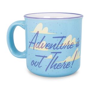 Silver Buffalo Disney Pixar UP Adventure is Out There 20-Ounce Ceramic Camper Mug | BPA-Free Travel Coffee Cup for Espresso, Caffeine, Cocoa | Home & Kitchen Essentials, and Collectibles