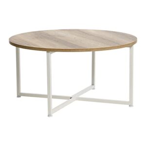 household essentials coffee table, coastal oak