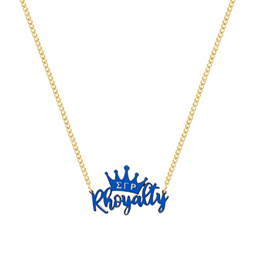 Bad Bananas BBGreek Sigma Gamma Rho Official Vendor - Rhoyalty Blue Necklace - SGRho - Sorority Paraphernalia