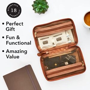 Pinch Provisions Work from Anywhere Kit, Includes 17 essentials to Help You Stay on Task, Must-Have Essentials, Compact Multi-Functional Vegan Leather Pouch.