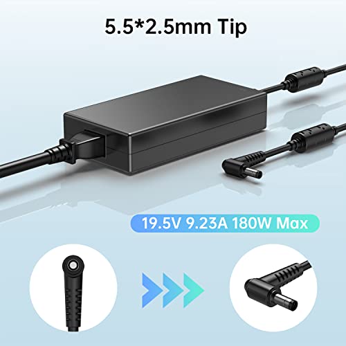 Laptop Charger 180W 150W 120W AC Power Adapter for MSI Gaming Laptop Stealth Thin GF63 GF65 GF75 GS63 GS65 GS73 GS75 GS60 GS70 GS40 GF62