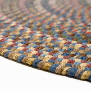 colonial mills new england braid - blue 4' x 6'