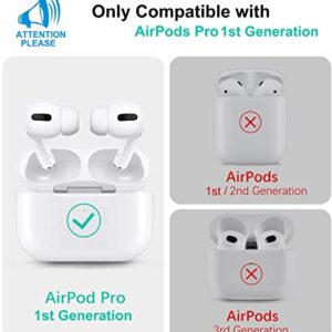 Case for Airpods Pro, KOUJAON Soft Silicone Skin Case Cover with Bracelet Keychain Cute Apple Airpod Pro Cover for Women Girls (Cow)