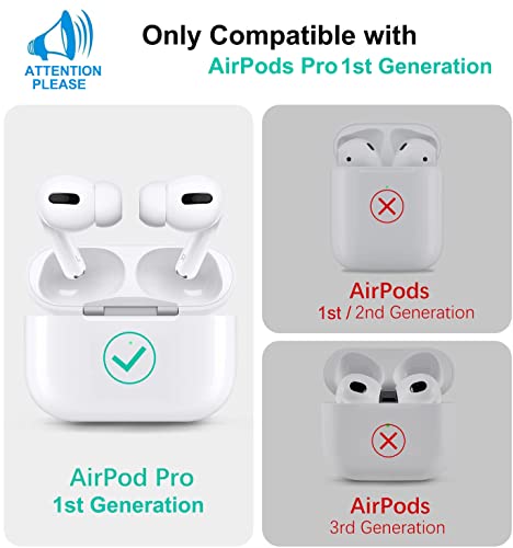 Case for Airpods Pro, KOUJAON Soft Silicone Skin Case Cover with Bracelet Keychain Cute Apple Airpod Pro Cover for Women Girls (Cow)