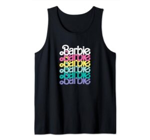 barbie - stacked spring logo tank top