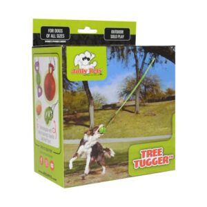 jolly pets tree tugger for dog, green