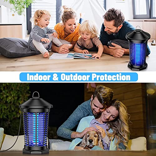 Bug Zapper Outdoor Indoor, Zechuan Electric Mosquito Zapper, Electronic Mosquito Killer Lantern, Waterproof Fly Trap Insect Killer for Home Backyard Patio Garden Camp Site