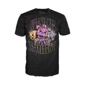 funko pop! boxed tee: five nights at freddy's - summer tie dye, adult large